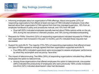 2014 workplace flexibility_survey_overview of fw_as | PPTX