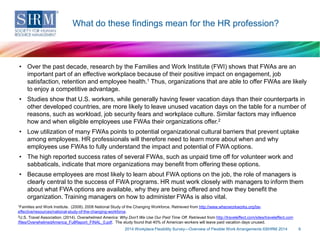 2014 workplace flexibility_survey_overview of fw_as | PPTX