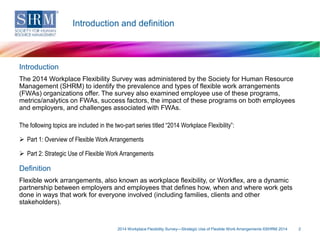 2014 workplace flexibility_survey_strategic_use_of_fw_as_ks | PPT