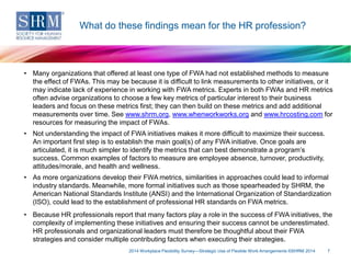 2014 workplace flexibility_survey_strategic_use_of_fw_as_ks | PPT