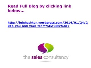 2014, You...and Your team | PPTX