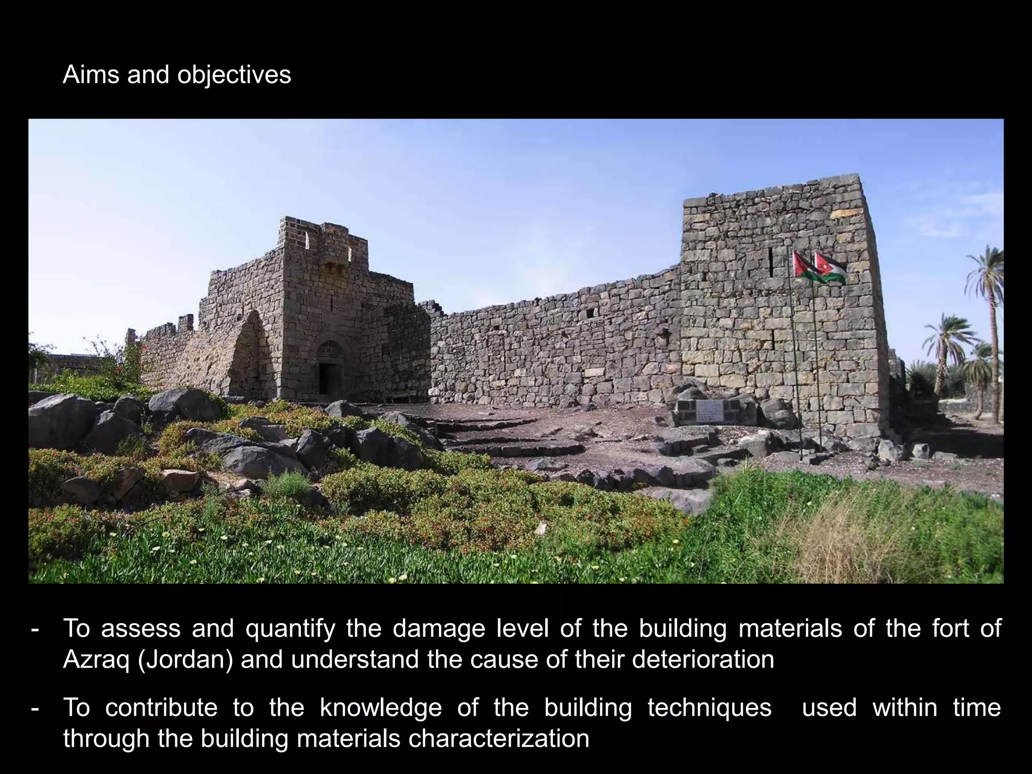 State of conservation of the architectural structure of the castle of ...