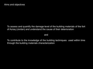 State of conservation of the architectural structure of the castle of ...