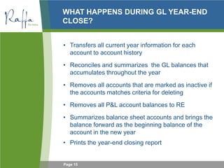 2015-01-06 Microsoft Dynamics GP Year End Closing Procedures | PPT