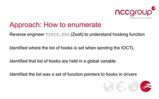 From Problem to Solution: Enumerating Windows Firewall-Hook Drivers | PPT