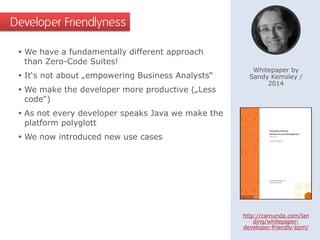 Camunda BPM 7.2: Connectors, Data, Scripting (English) | PPT