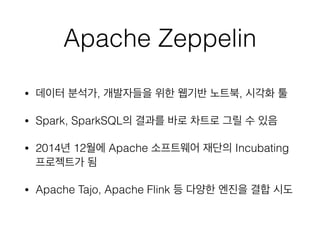 Apache Zeppelin으로 데이터 분석하기 | PPT