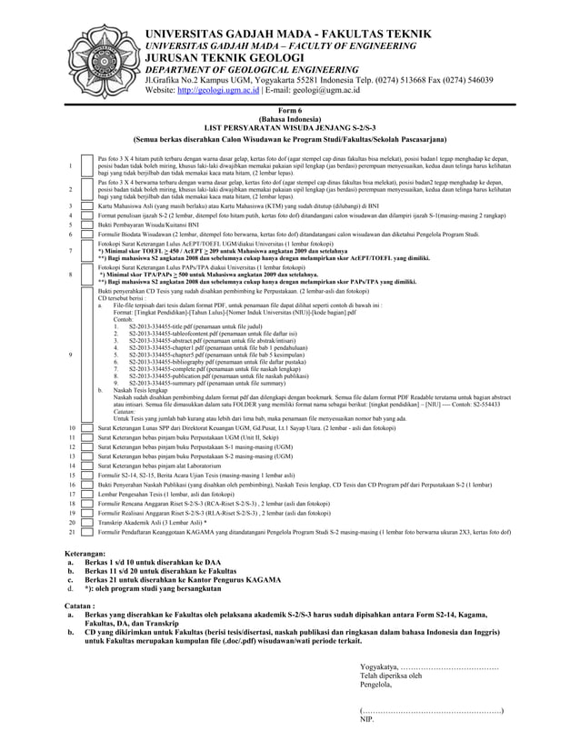 2015 02-16 formulir yudisium jurusan | PDF