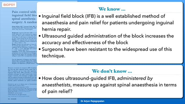 Pain control with ultrasound-guided inguinal field block compared with ...