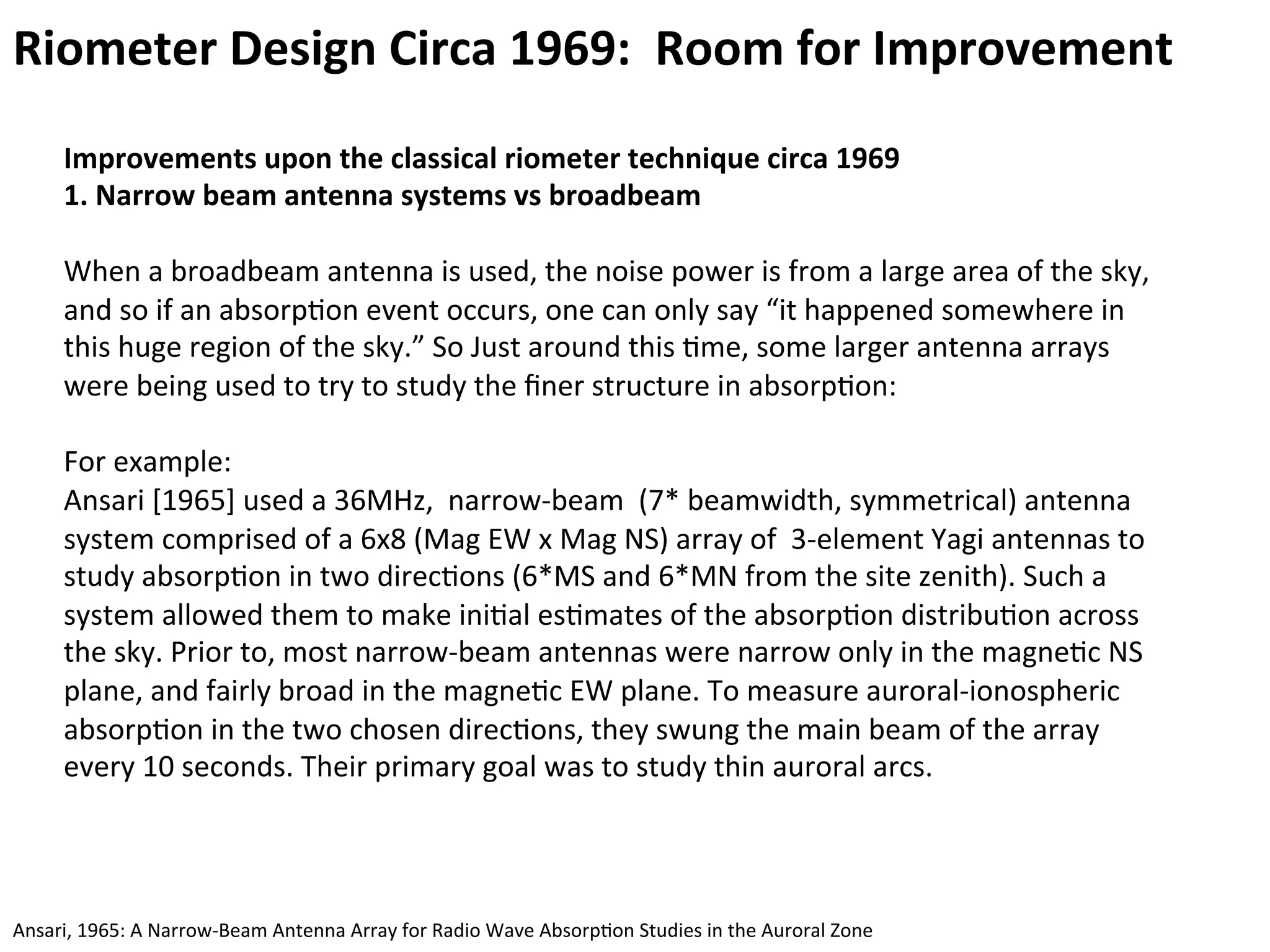 2015-02-20: Review of Hargreaves [1969]: Auroral Absorption of HF Radio ...