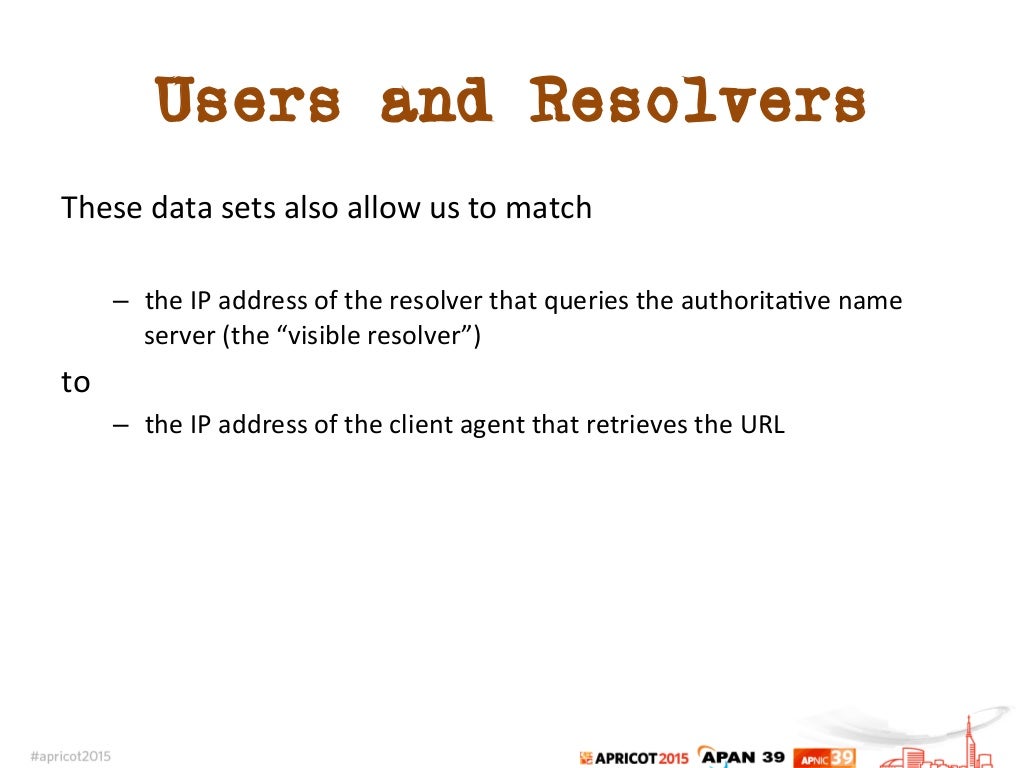 The Resolvers We Use