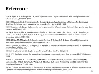 Optimization of Continuous Queries in Federated Database and Stream Processing Systems | PPT