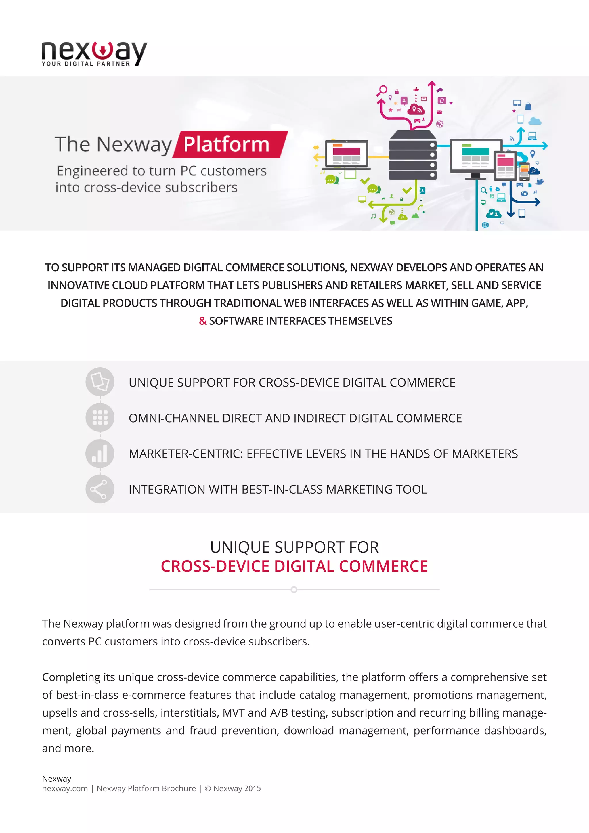 Nexway Platform Brochure | PDF | Browsers | Computer Software and Applications
