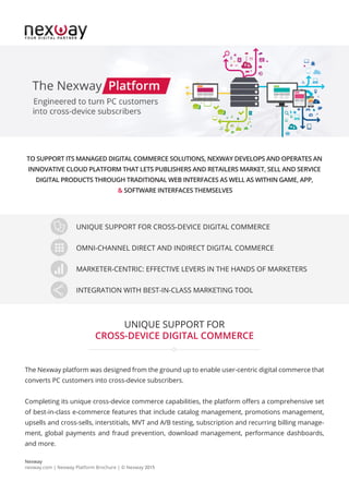 Nexway Platform Brochure | PDF | Browsers | Computer Software and Applications