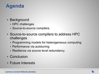 A Source-To-Source Approach to HPC Challenges | PPTX | Programming Languages | Computing