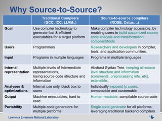 A Source-To-Source Approach to HPC Challenges | PPTX | Programming Languages | Computing