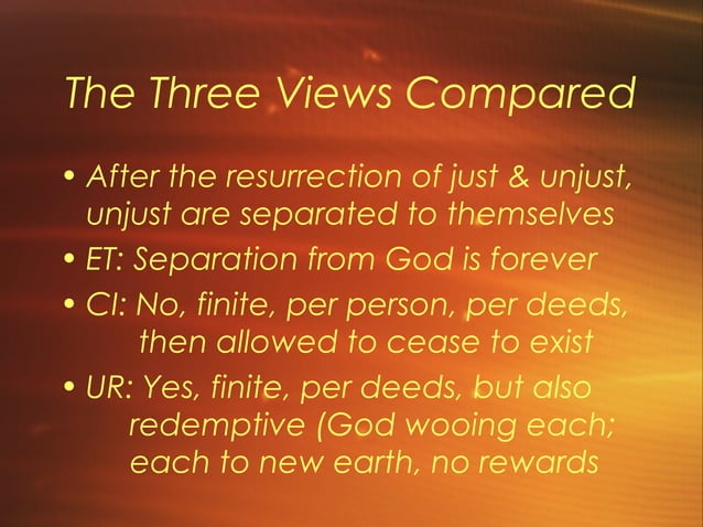 Restorationism (aka Christian Universalism) | PPT