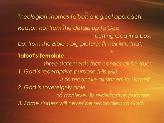 Restorationism (aka Christian Universalism) | PPT