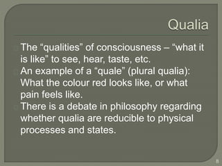 The Cognitive Science of consciousness | PPT