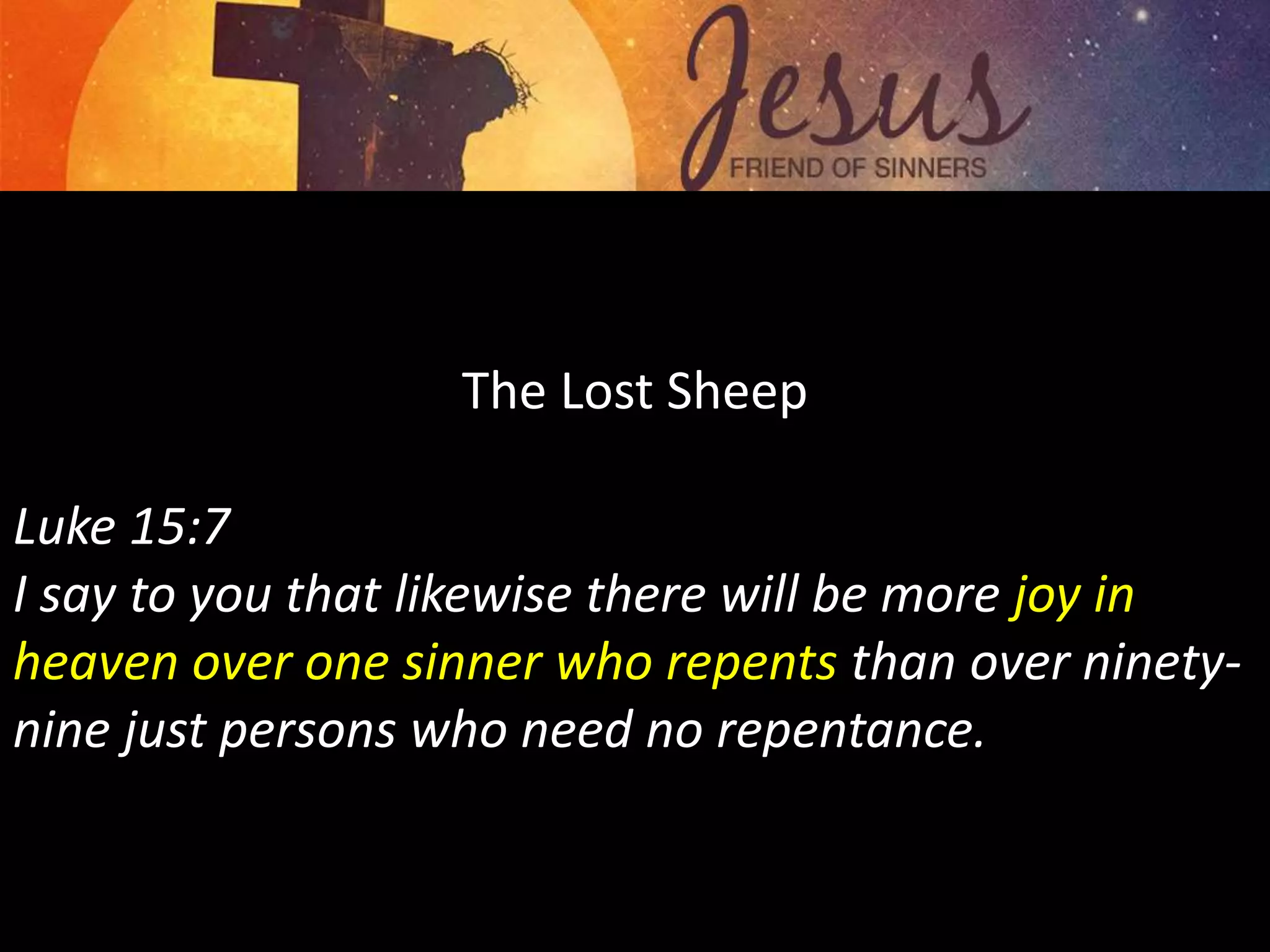 Jesus Friend Of Sinners | PPTX