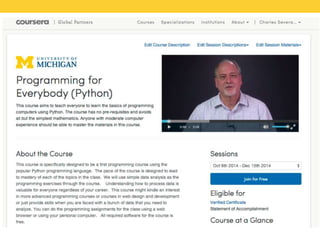 Programming for Everybody in Python | PPTX