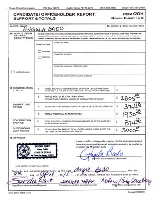 2015 04-09 angela angie- bado - candidate_officeholder campaign finance ...