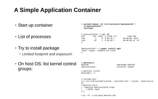 Containers with systemd-nspawn | PDF
