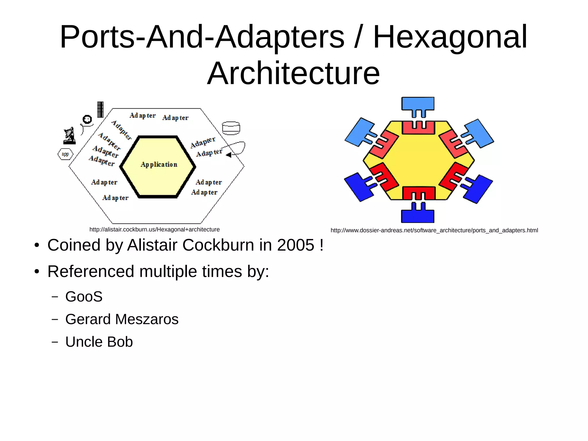 Kata: Hexagonal Architecture / Ports and Adapters | PDF