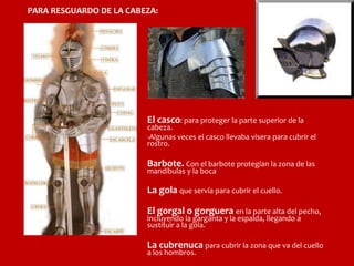 LAS ARMADURAS MEDIEVALES | PPTX
