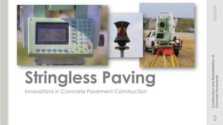 Seminario Internacional Construcción y Rehabilitación con Pavimentos de Hormigón Innovations in ...