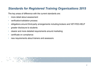 ASQA 2015 Standards for RTOs | PPTX