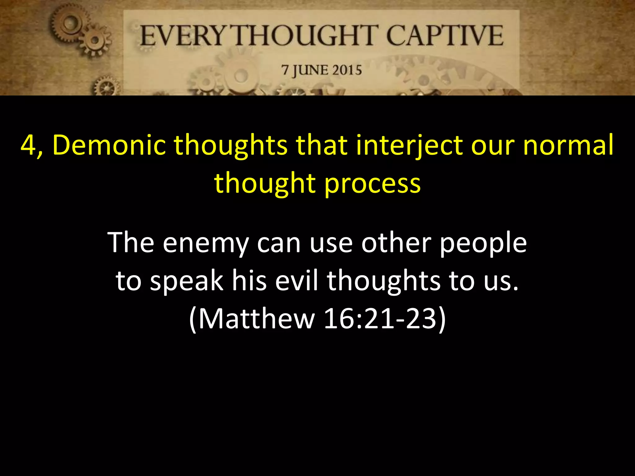 Every Thought Captive | PPTX