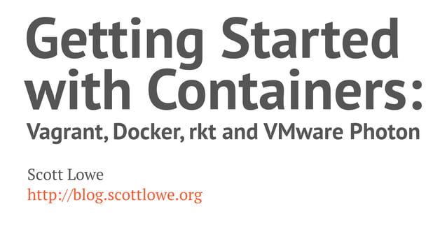 Getting Started with Containers | PPT