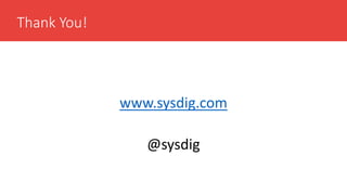 Sysdig Monitorama Slides | PPT