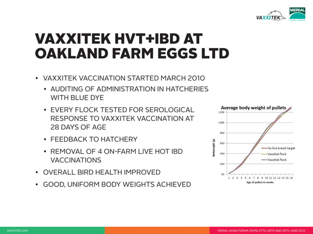 VAXXITEK HVT + IBD - Field Study - United Kingdom - Merial | PPT | Free ...