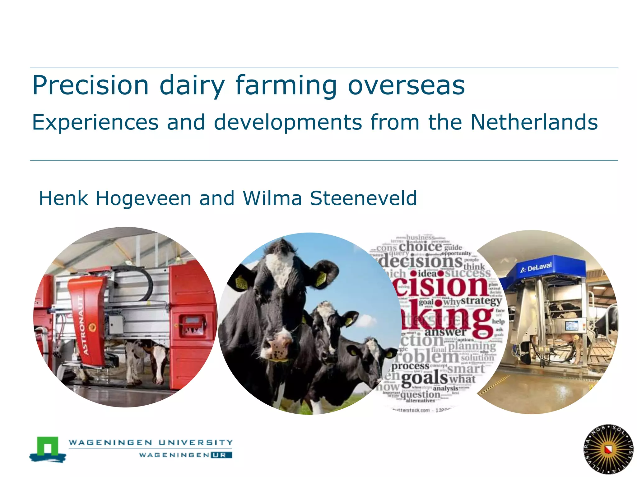 2015 06-24 precision dairy farming | PPTX | Internet of Things | Internet