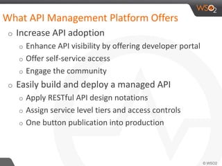 API Management Platform Technical Evaluation Framework | PPTX
