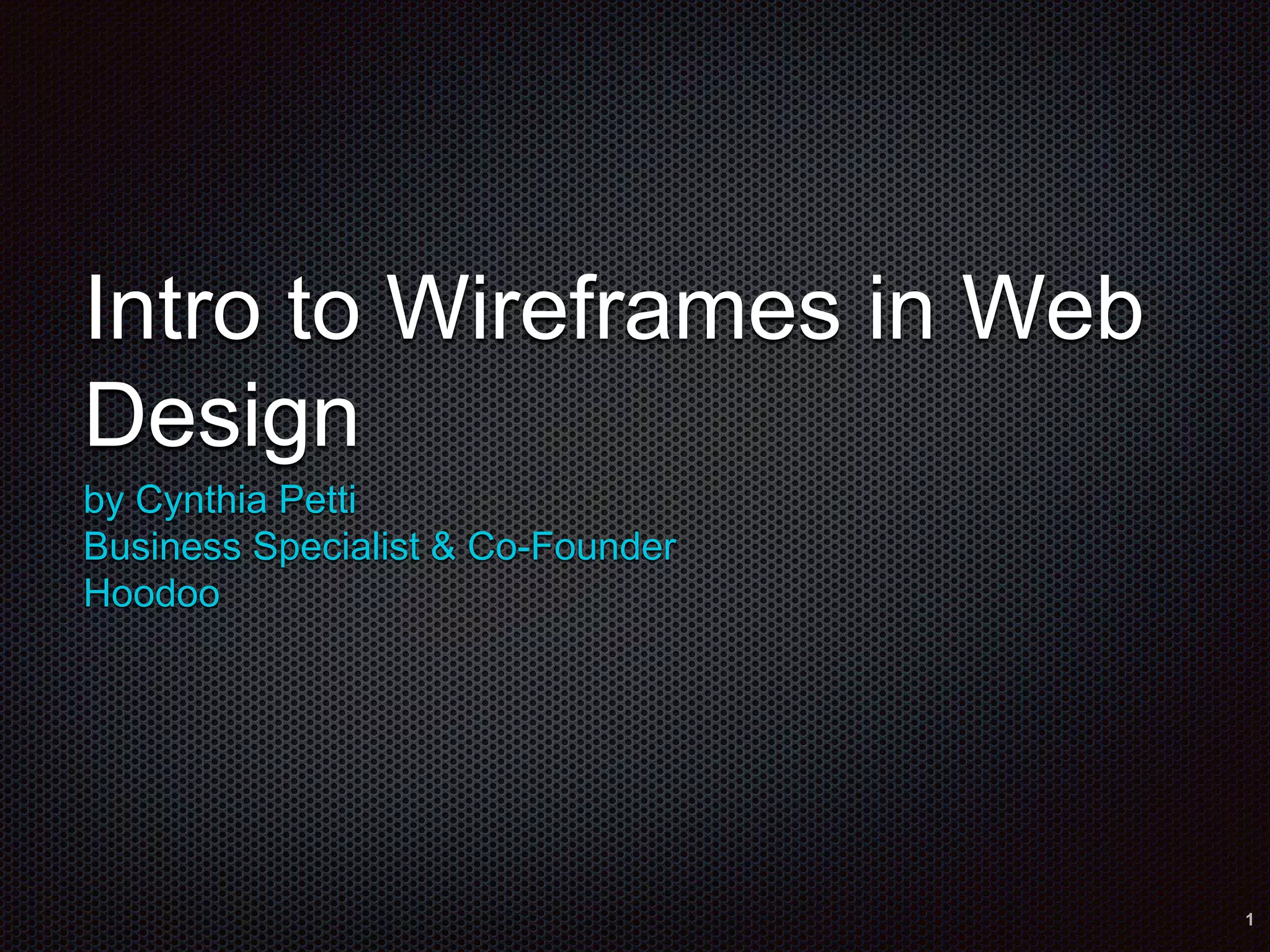 Intro to Wireframing | PPTX