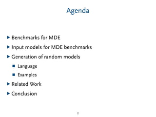 Generation of Random EMF Models for Benchmarks | PDF