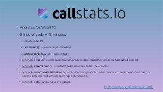 Getting Started with callstats.io