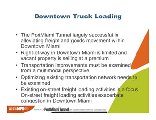 port miami tunnel impact on downtown miami traffic | PDF