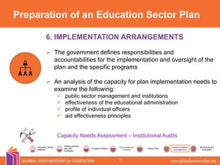 Guidelines for preparing a credible education sector plan | PPTX