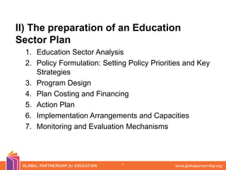 Guidelines for preparing a credible education sector plan | PPTX