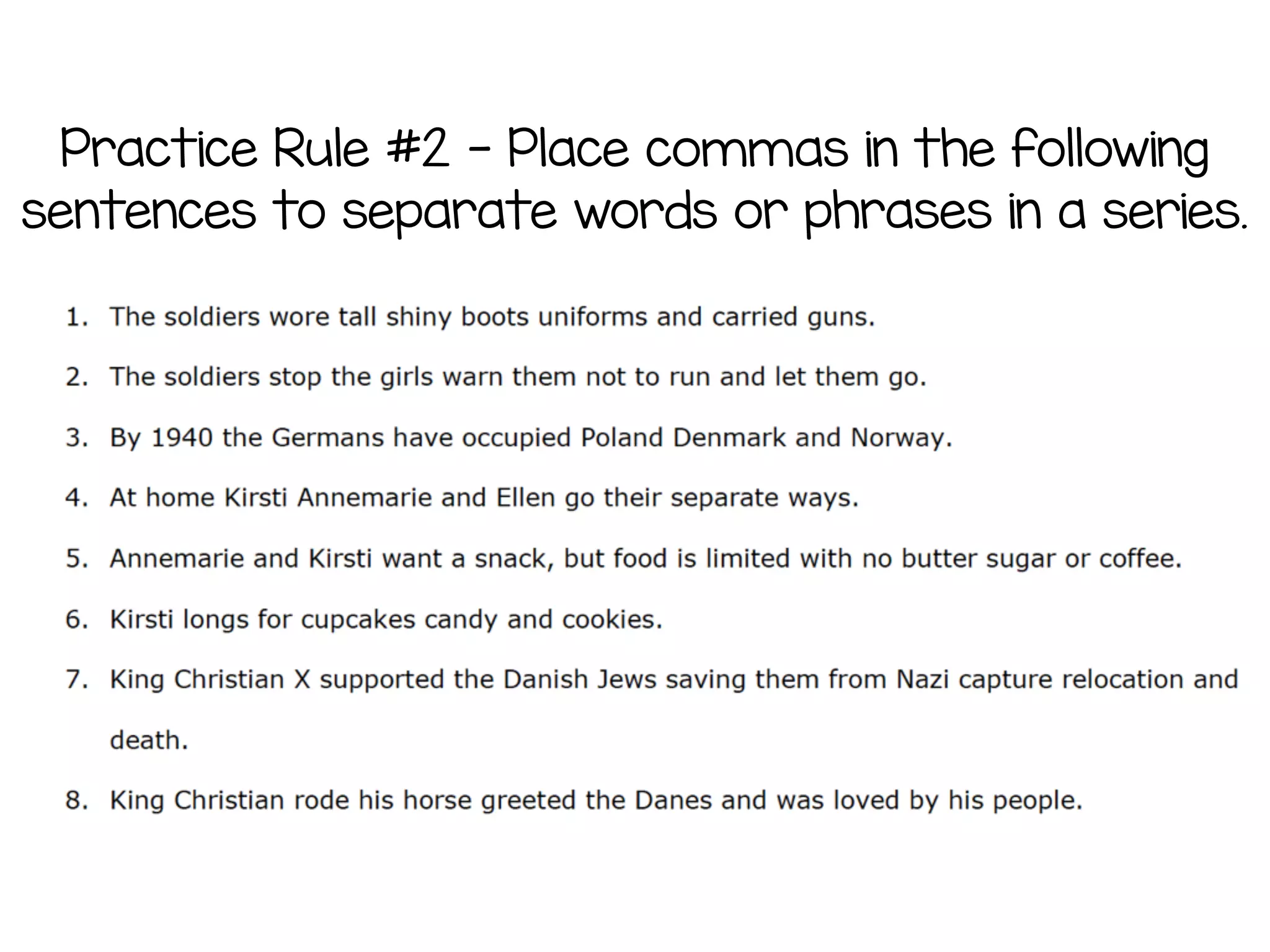 GRAMMAR SKILLS: COMMA RULES | PDF