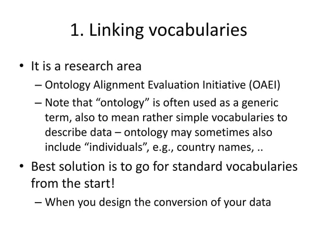 Implementing Linked Data In Low Resource Conditions Ppt