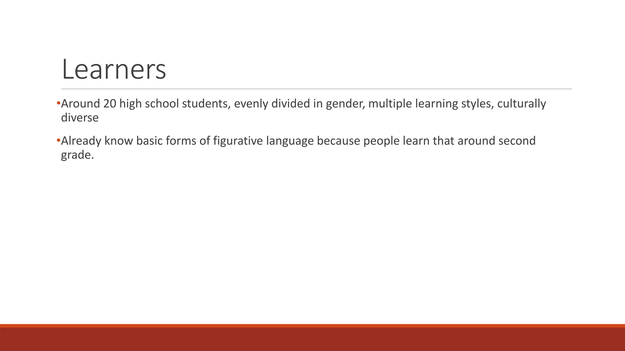 Figurative Language 5 Day Unit Plan | PPTX