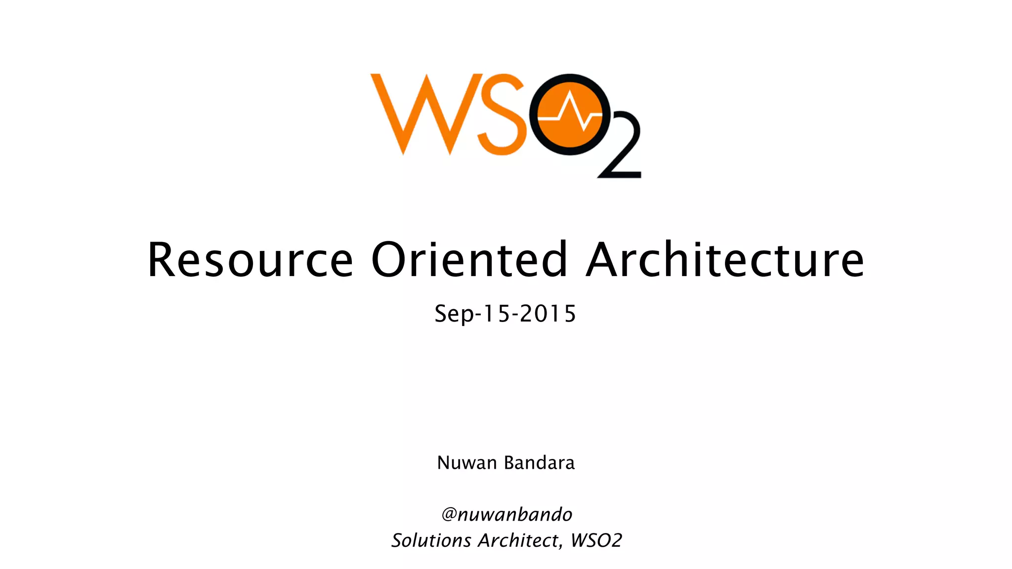 Resource-Oriented Architecture (ROA) | PDF