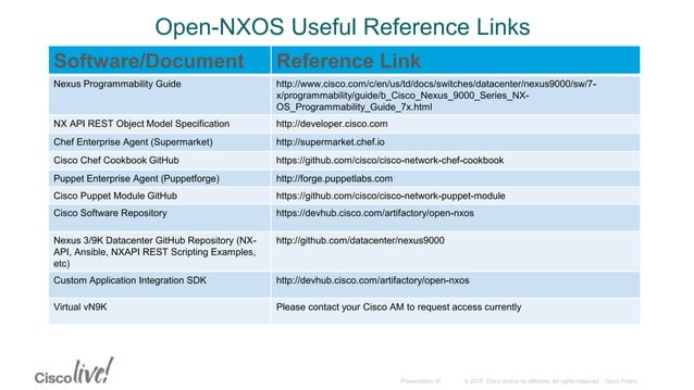 TechWiseTV Open NX-OS Workshop | PPT