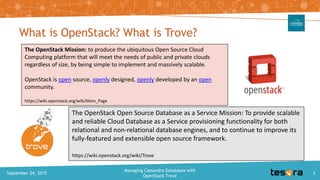 Managing Cassandra Databases with OpenStack Trove | PPT