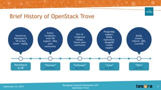Managing Cassandra Databases with OpenStack Trove | PPT